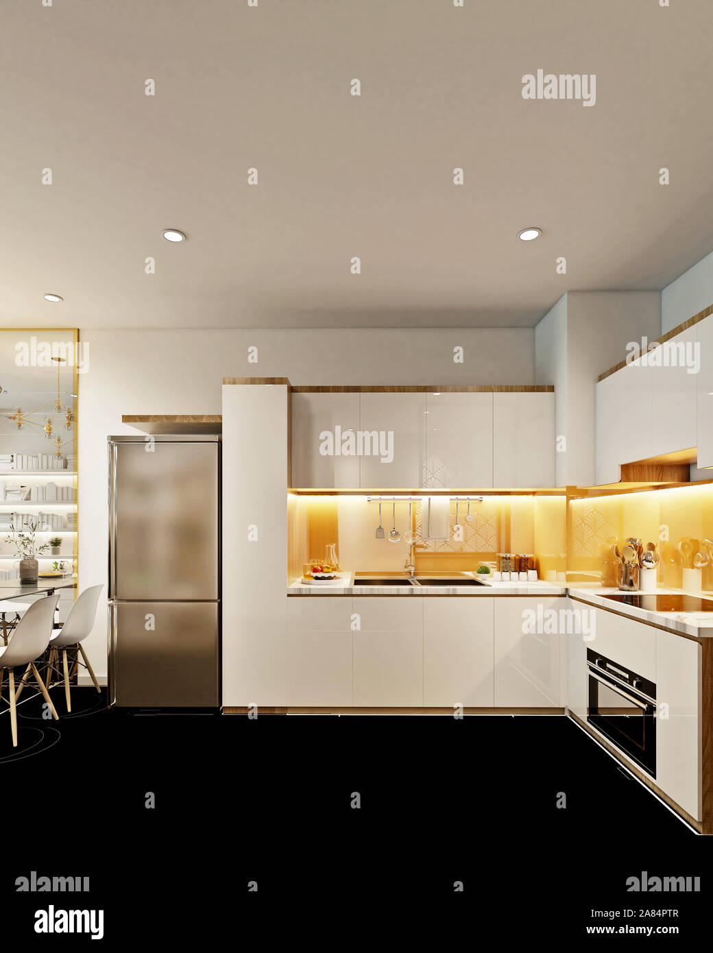 Minimal dining hi-res stock photography and images - Alamy