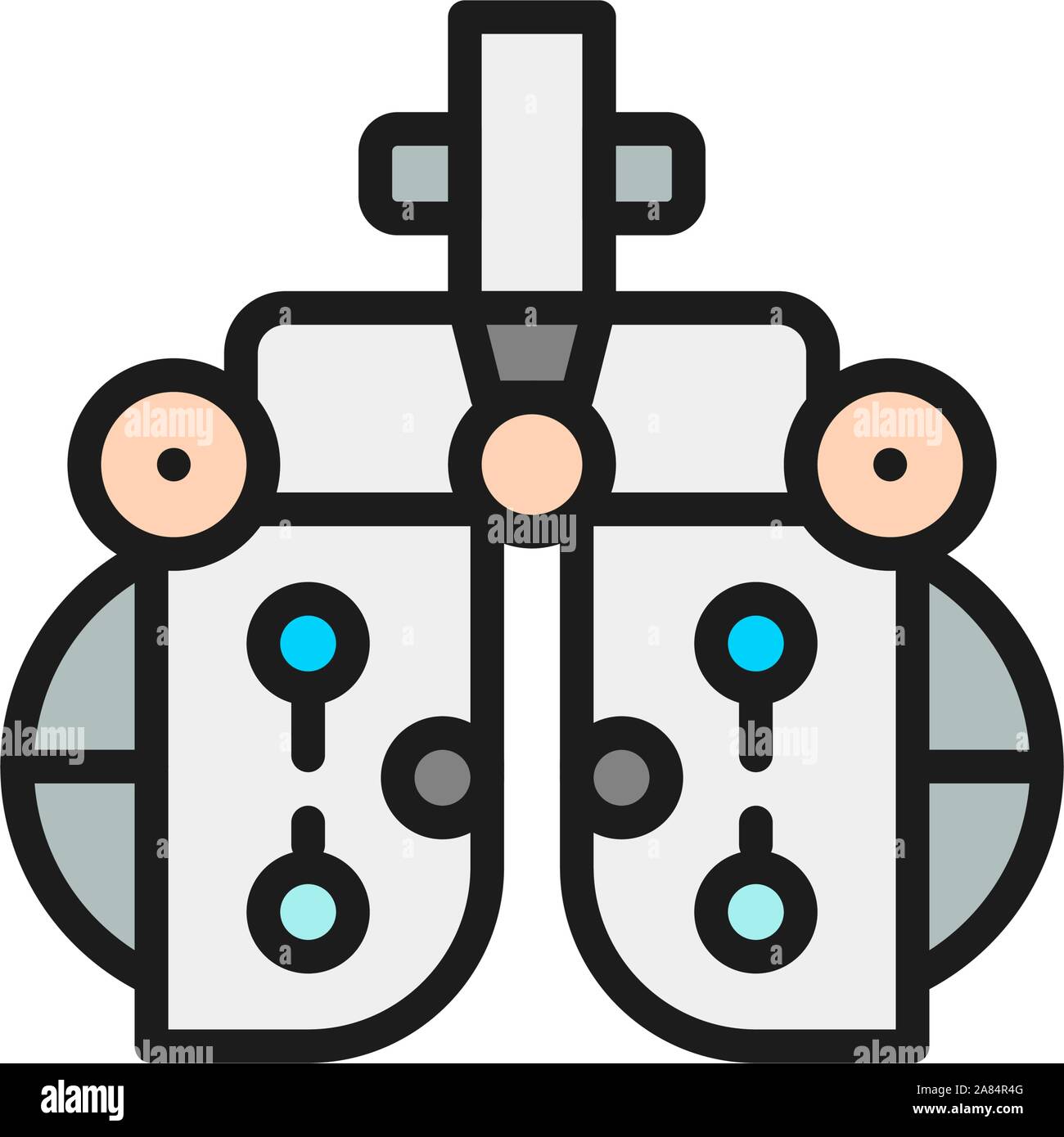 Eye exam vision diagnostic Cut Out Stock Images & Pictures - Alamy