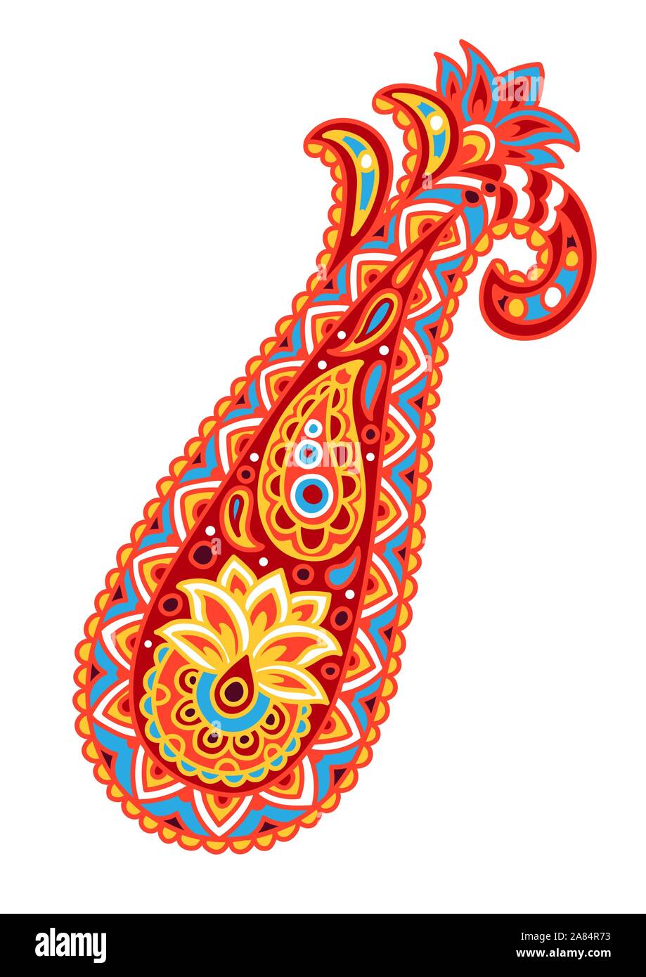 Teardrop shaped motif Stock Vector Images - Alamy