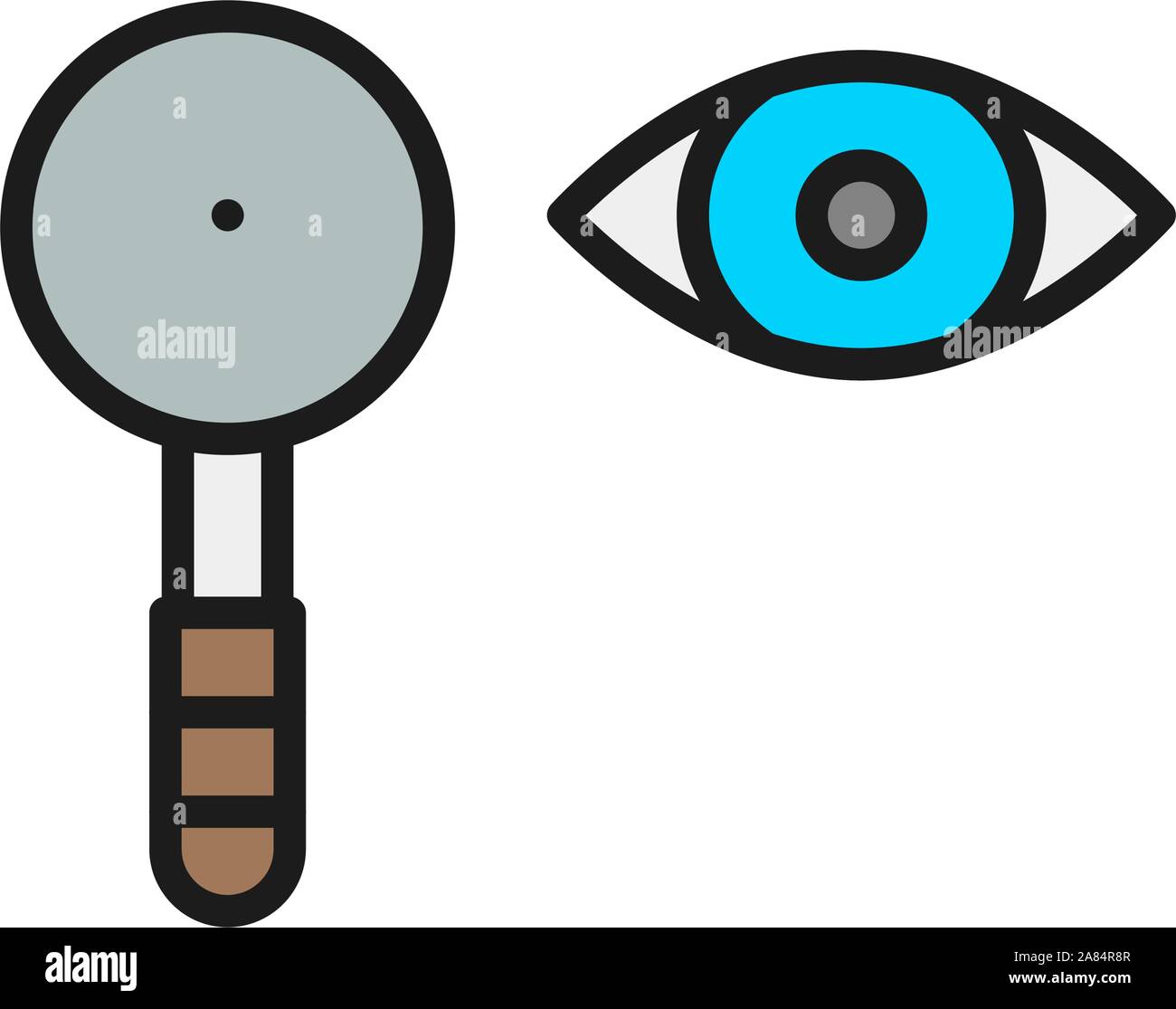 Check eye tool icon Stock Vector Images - Alamy