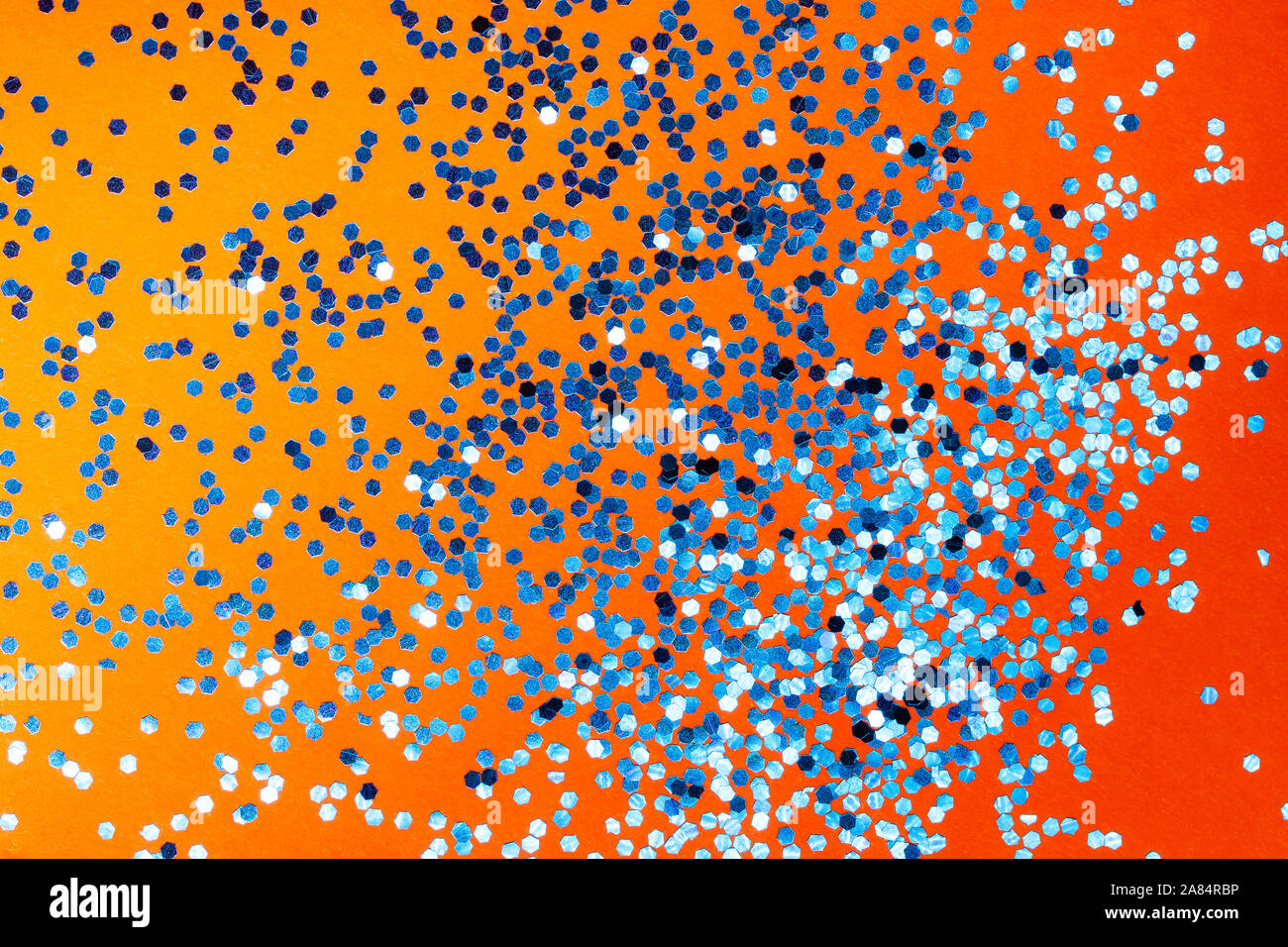 Orange Sparkles Background Orange, Blue Glitter Sparkle Background