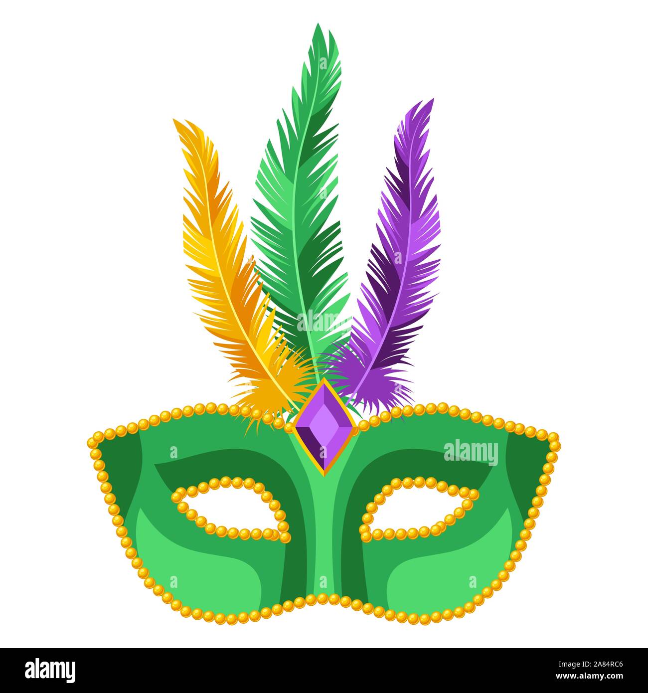 Mardi gras face mask Stock Vector Images - Alamy