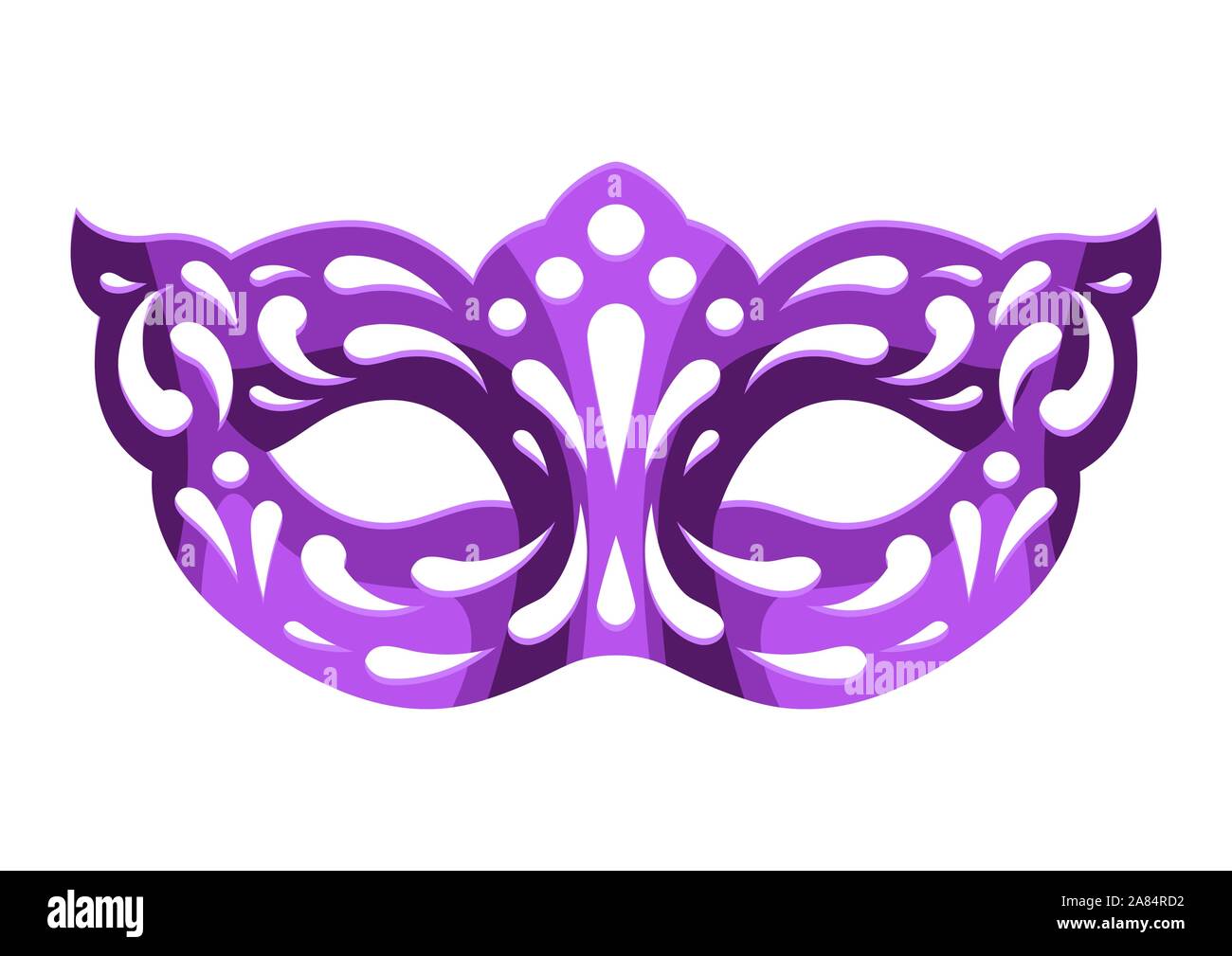 Violet venetian mask Stock Vector Images - Alamy