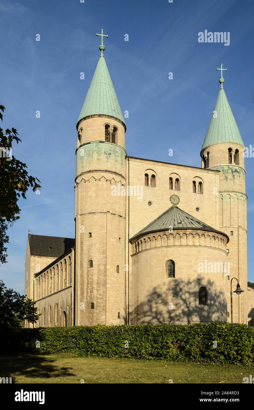 Stiftskirche St. Cyriakus, Gernrode, Harz, Sachsen-Anhalt Stock Photo ...