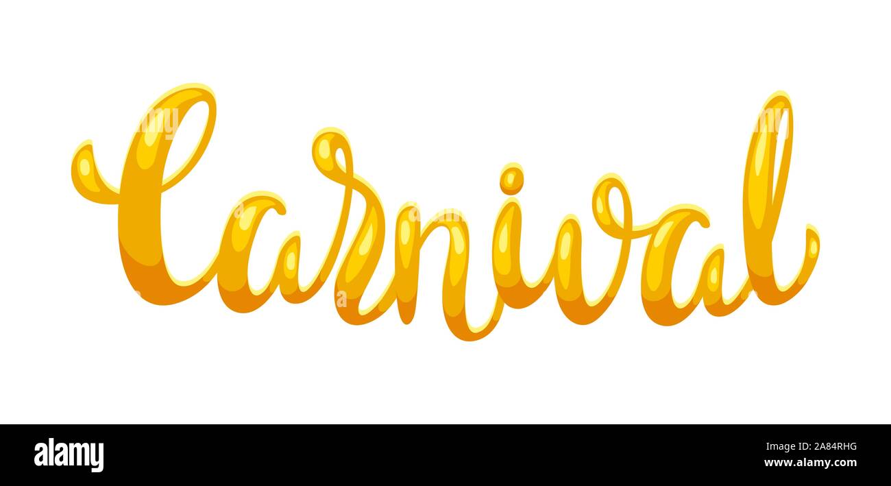 Carnival hand drawn lettering Stock Vector Image & Art - Alamy