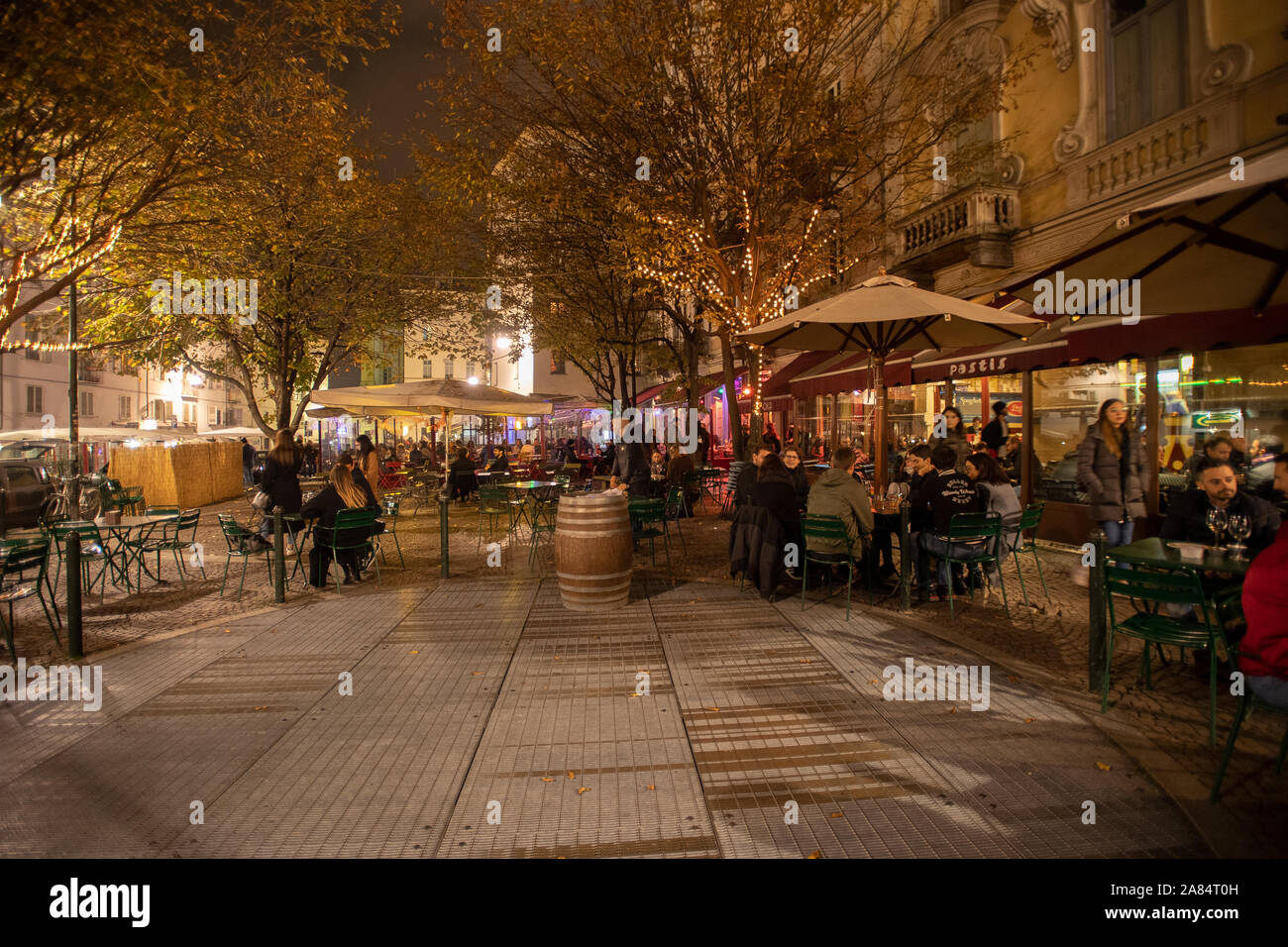 Italy Piedmont Turin Piazza Emanuele Filiberto - People and local Stock ...