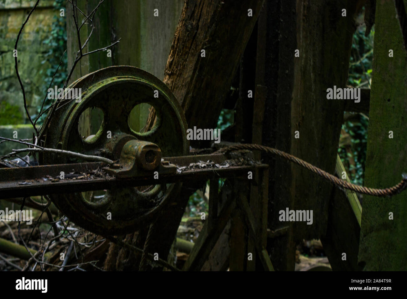 Abandoned Industrial Machinery Stock Photo - Alamy