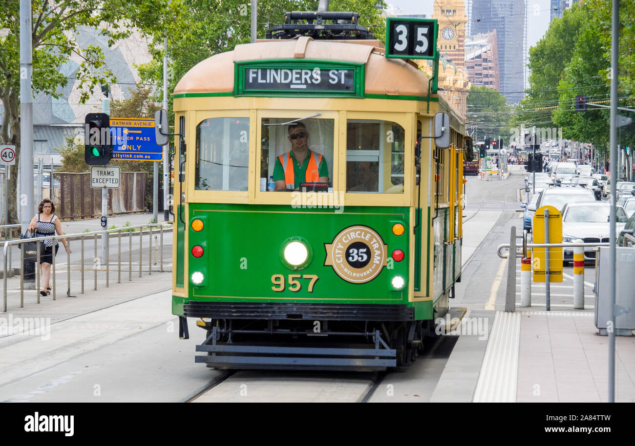 Victoria trams hi-res stock photography and images - Alamy