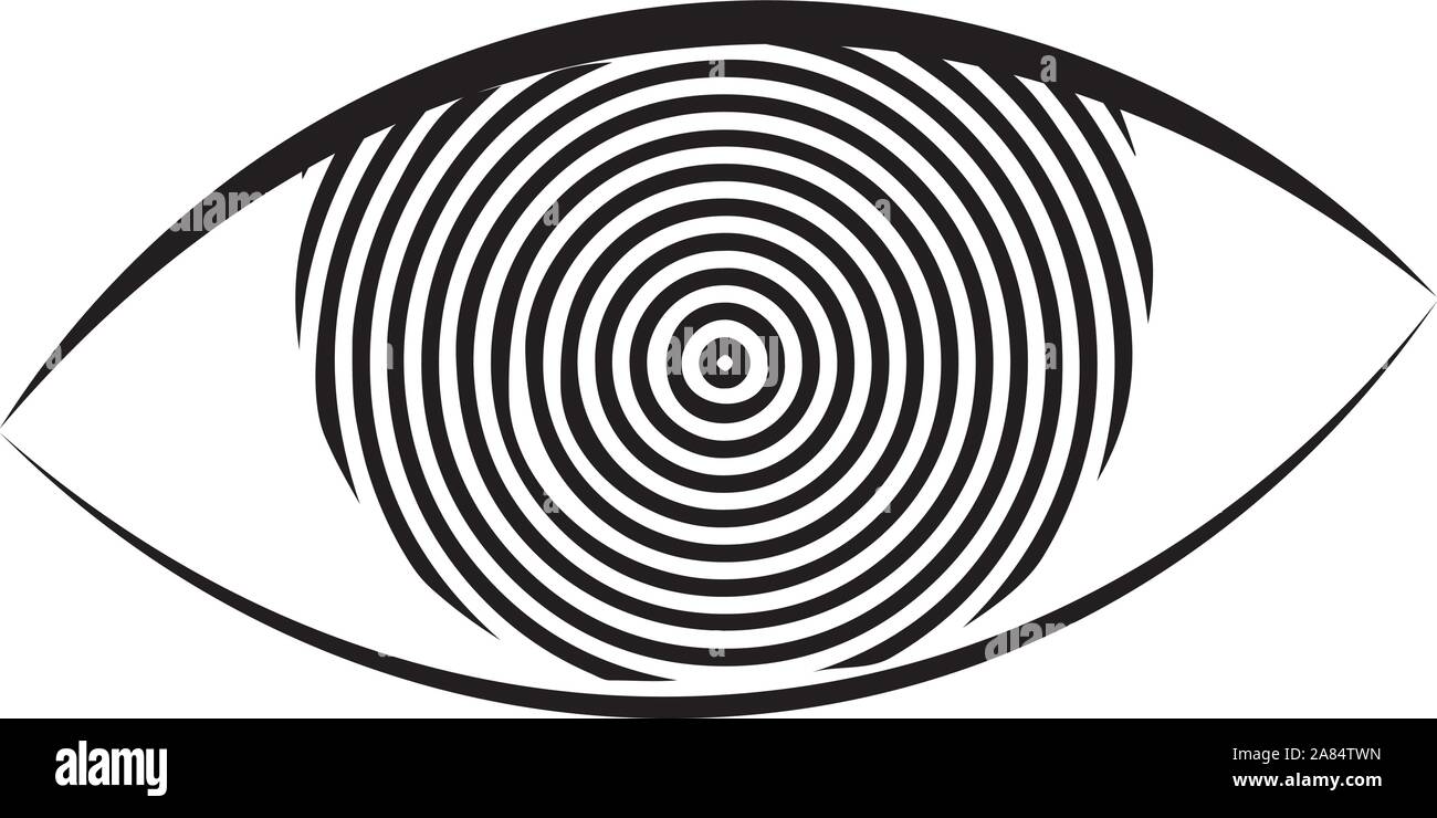 Simple flat eye of a monster abstract illustration Stock Vector Image ...