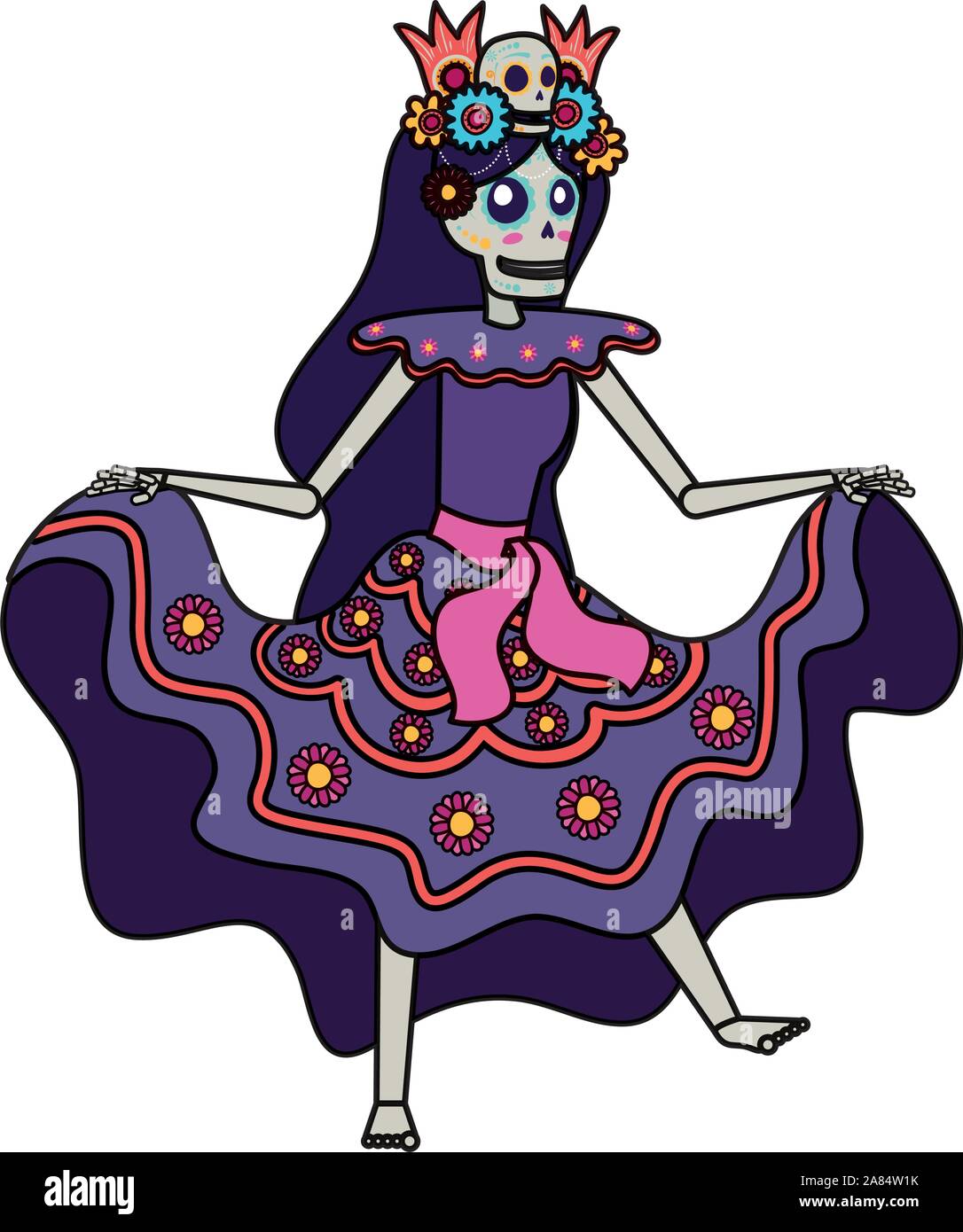 Skeleton katrina character hi-res stock photography and images - Alamy
