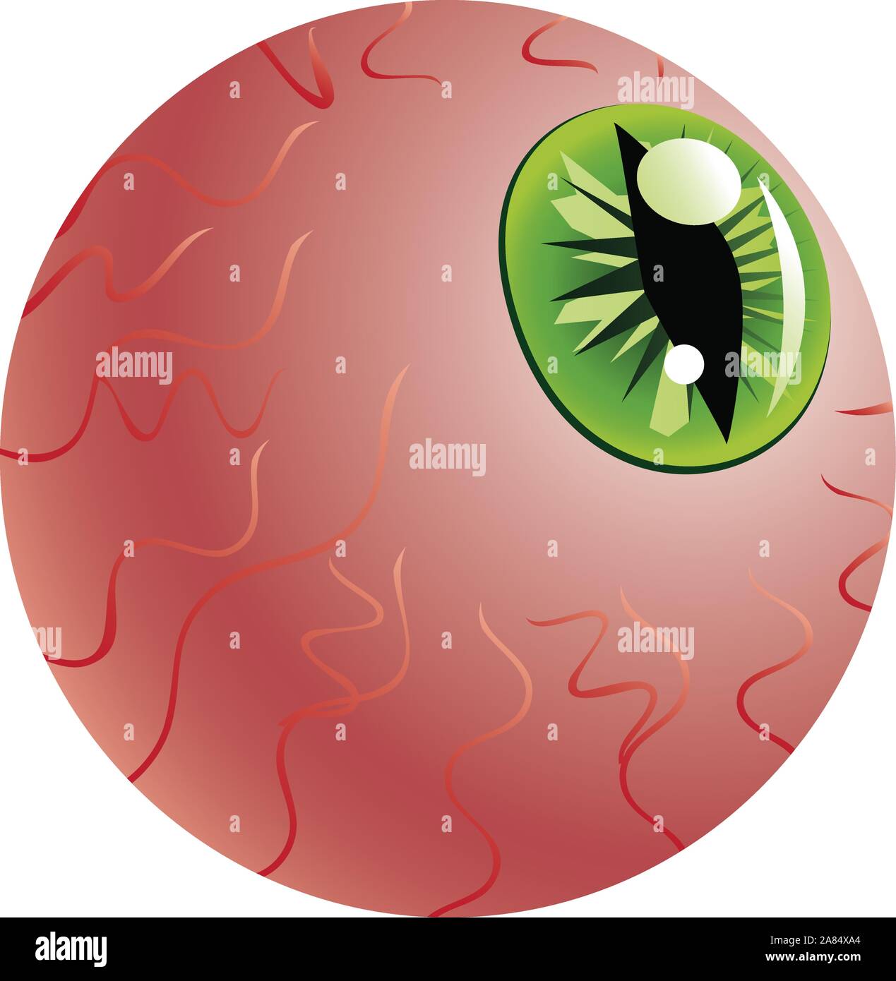 Abstract monster eyeball with iris of green color Stock Vector Image ...