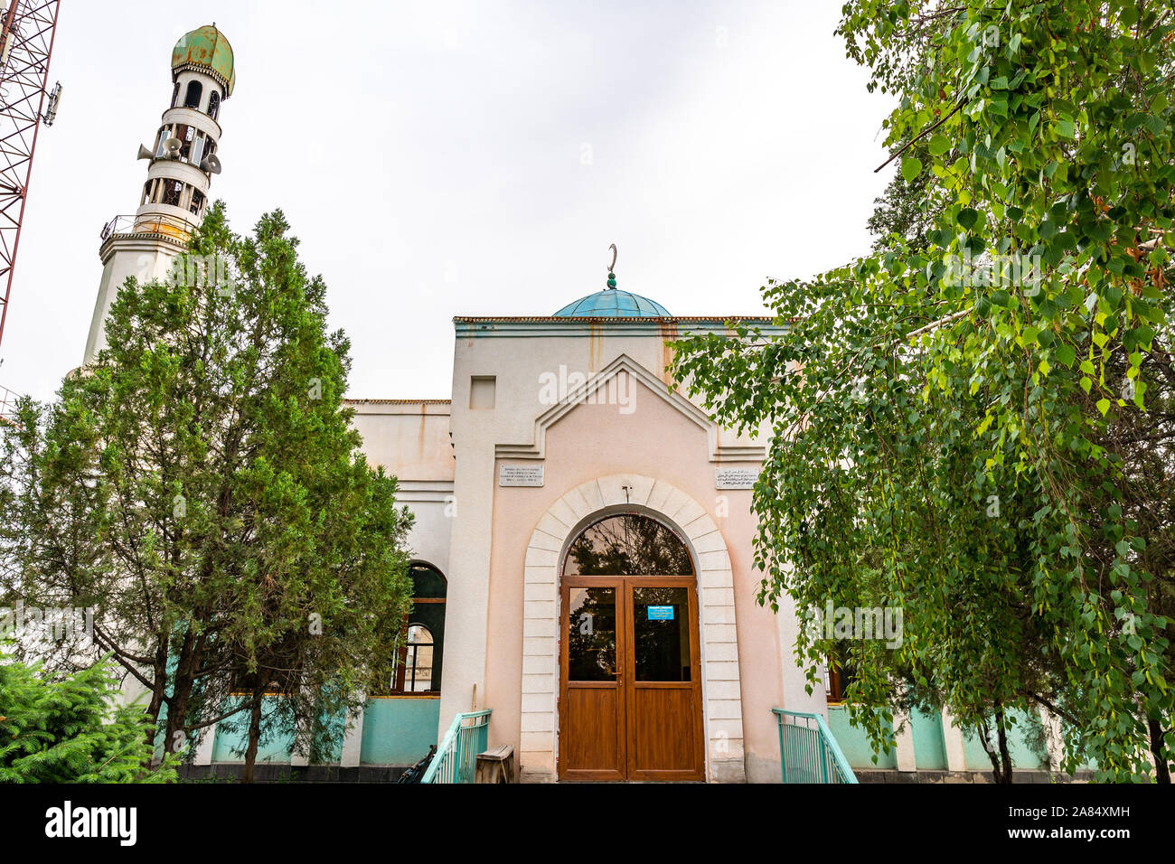 Chundzha Shonzhy Selo Picturesque Town Mosque Frontal Main Gate ...