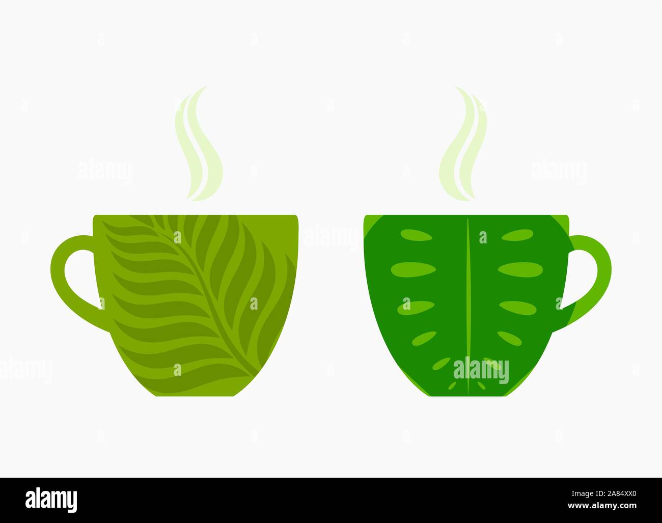 Two tea cups Stock Vector Images - Alamy