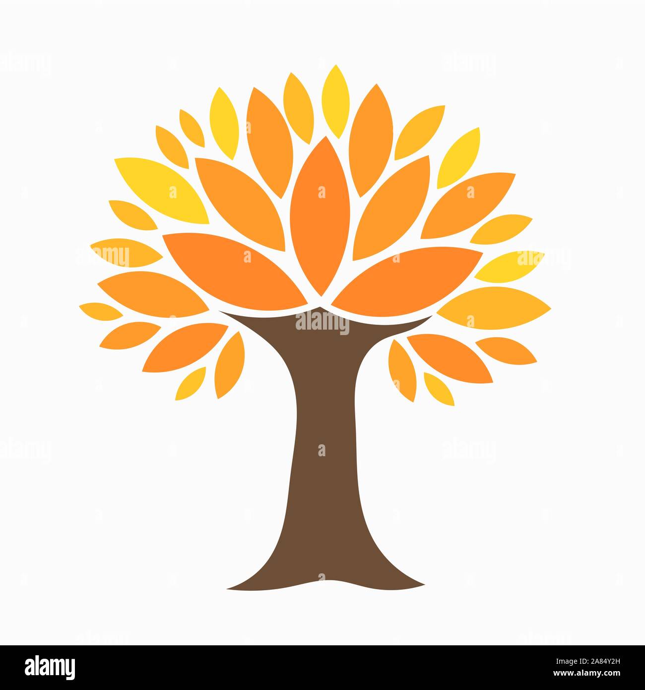 Autumn tree icon. Vector illustration Stock Vector Image & Art - Alamy