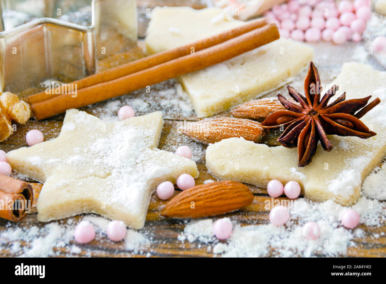 Christmas time baking cookies Stock Photo - Alamy