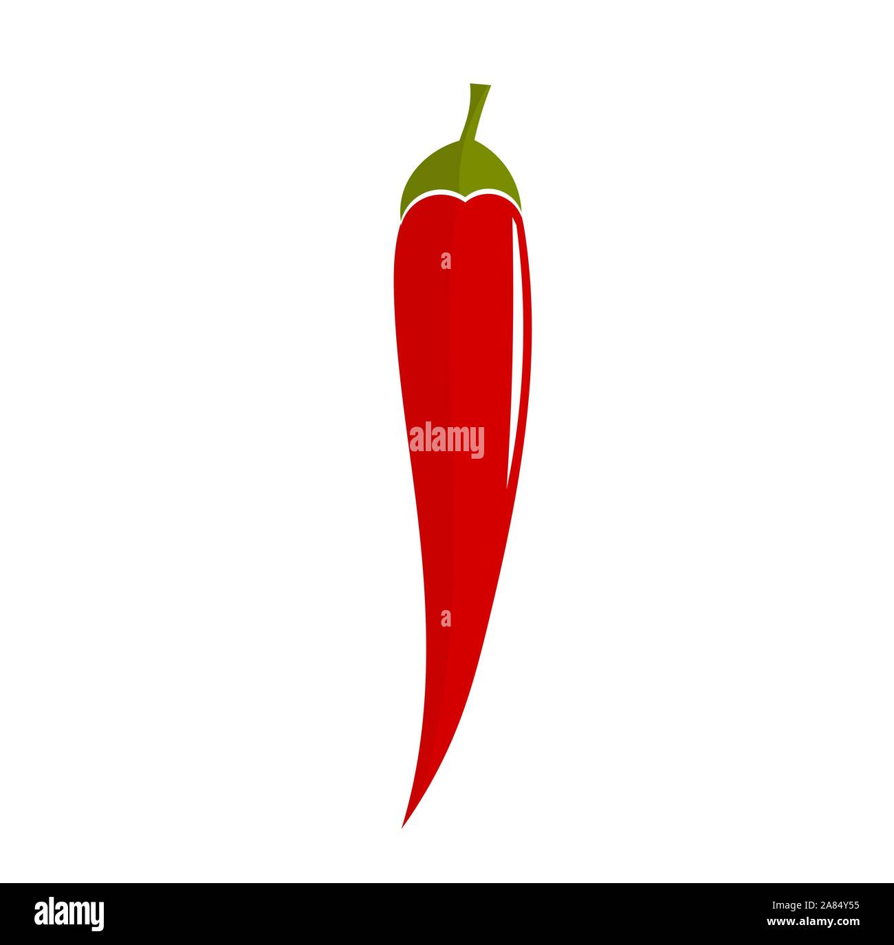 Red chili pepper icon. Vector illustration Stock Vector Image & Art - Alamy