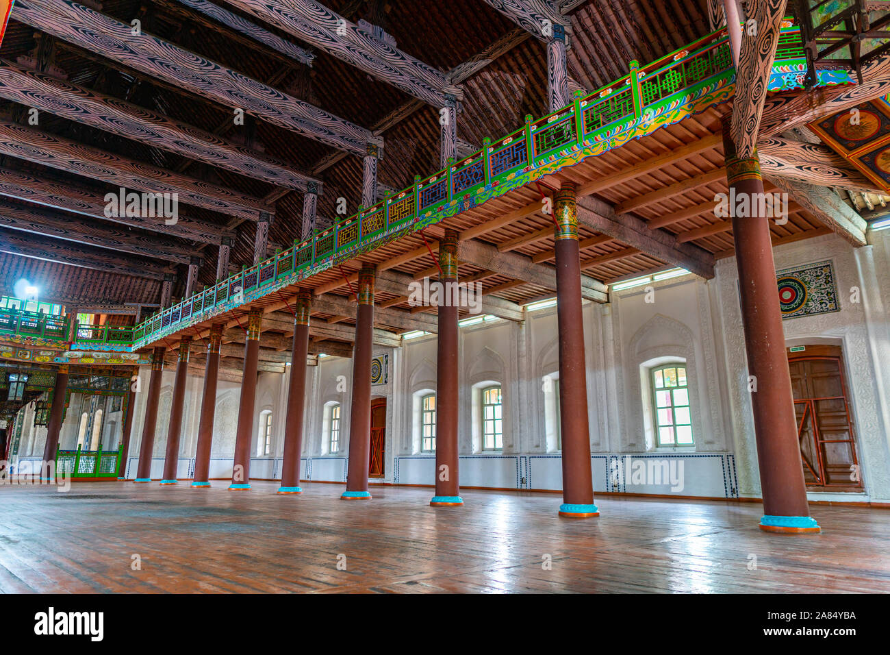 Zharkent Mosque Breathtaking Picturesque View of the Interior Prayers ...