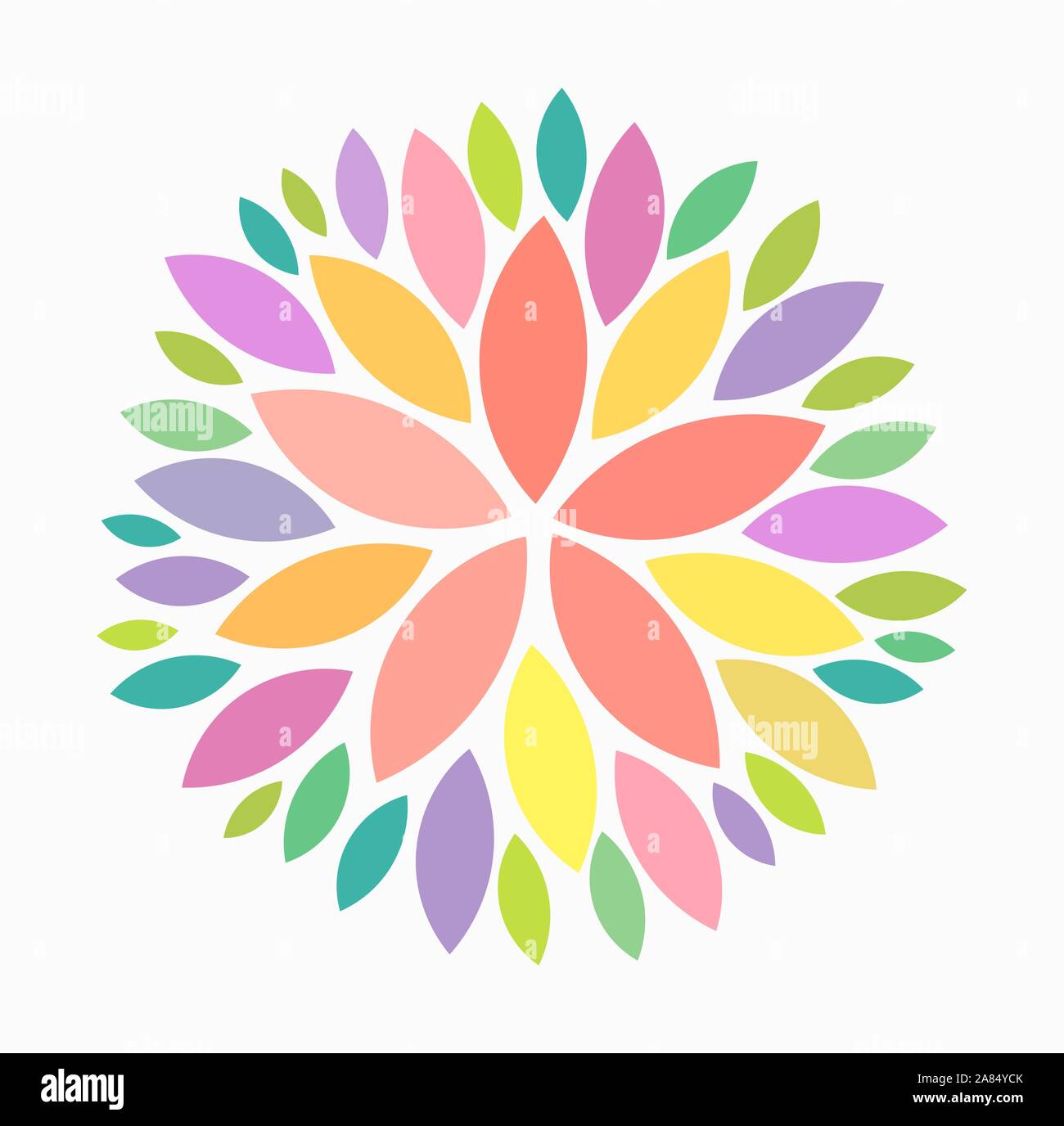 Colorful flower symbol. Vector illustration Stock Vector Image & Art ...