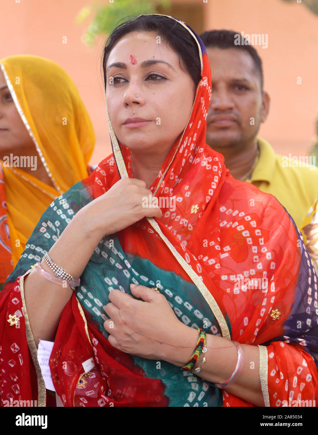 Member of Parliament and Jaipur Princess Diya Kumari during a visit to ...