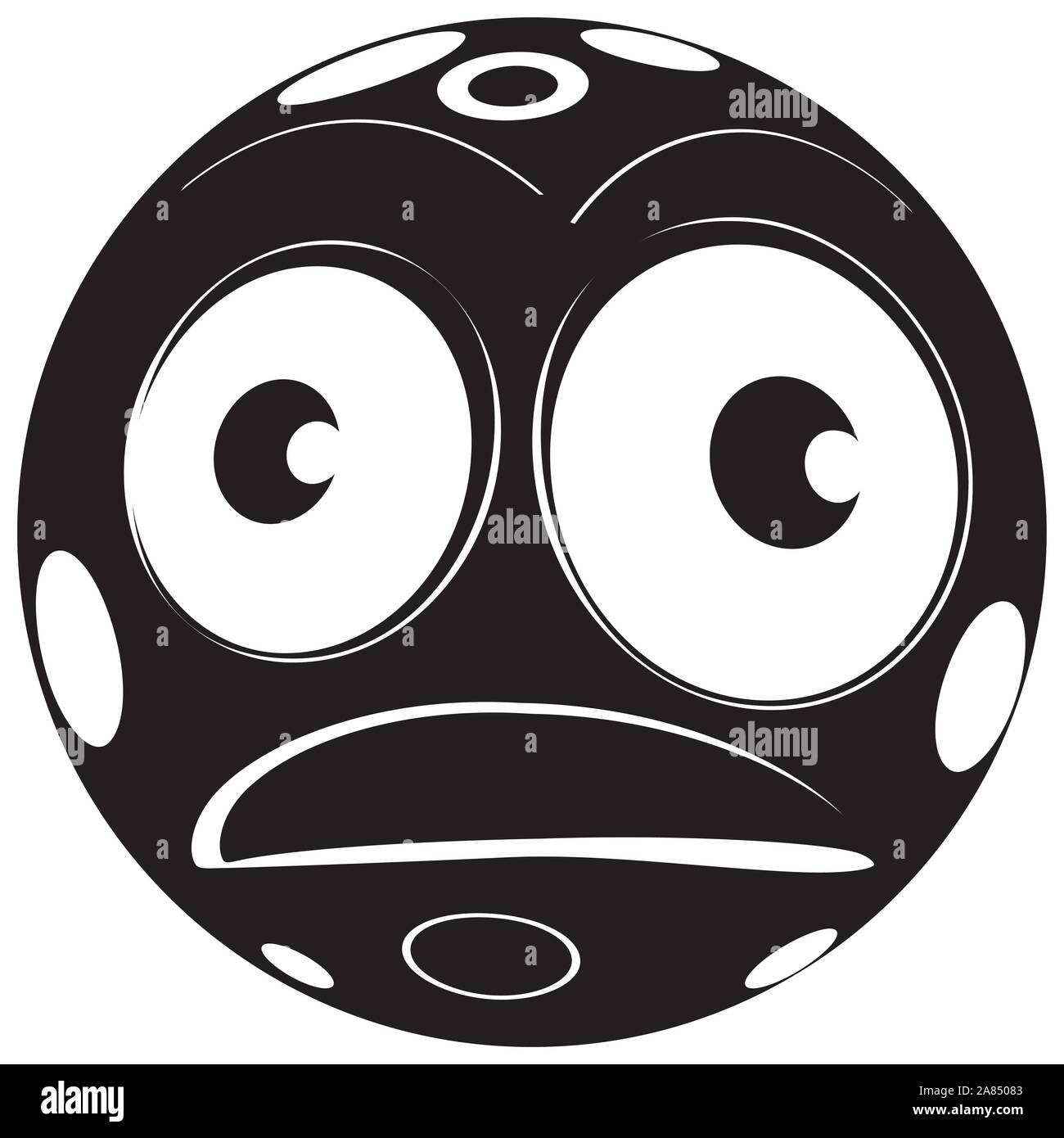 Fearful expression Stock Vector Images - Alamy