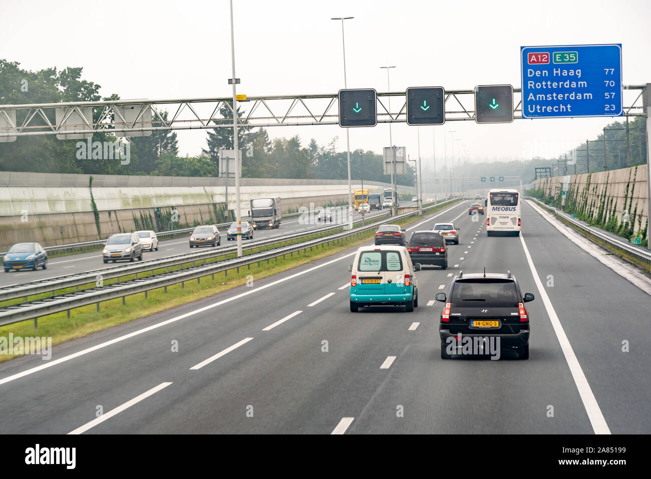 Amsterdam Highway Cars Stock Photo - Alamy
