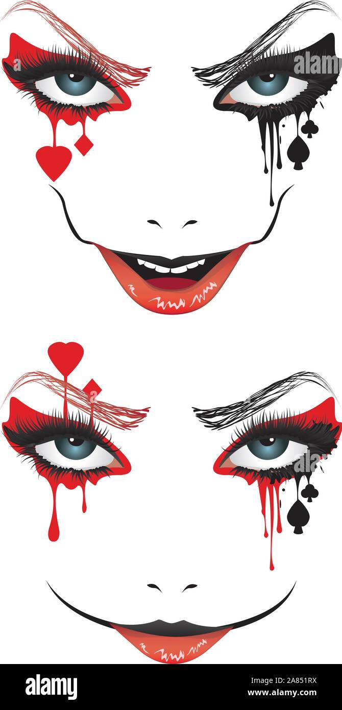 Gothic make up Stock Vector Images - Alamy