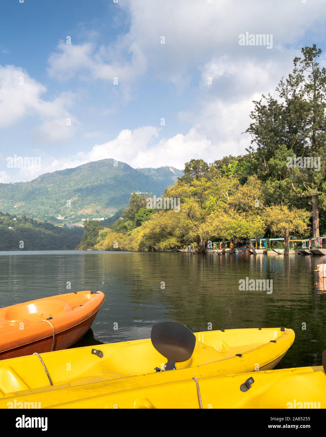 Bhimtal Lake near Nainital in Uttarakhand India Stock Photo - Alamy