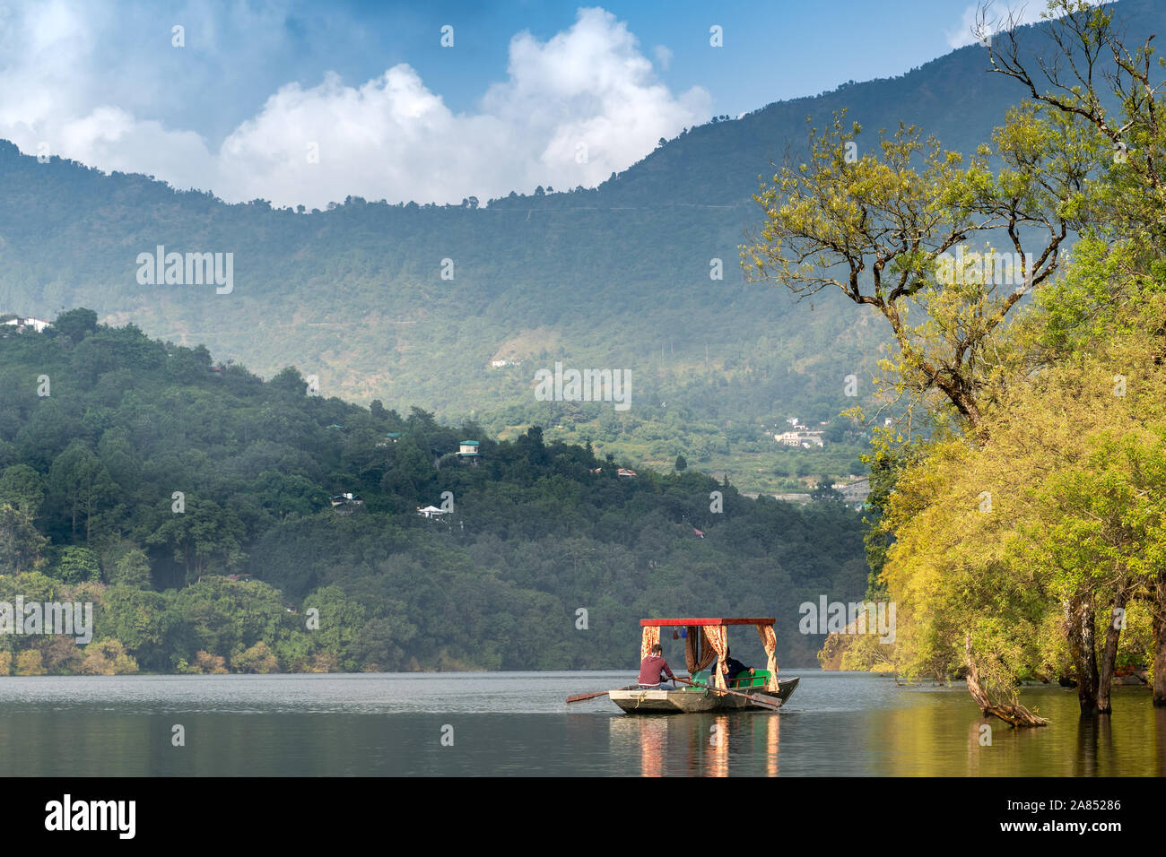 Bhimtal Lake near Nainital in Uttarakhand India Stock Photo - Alamy