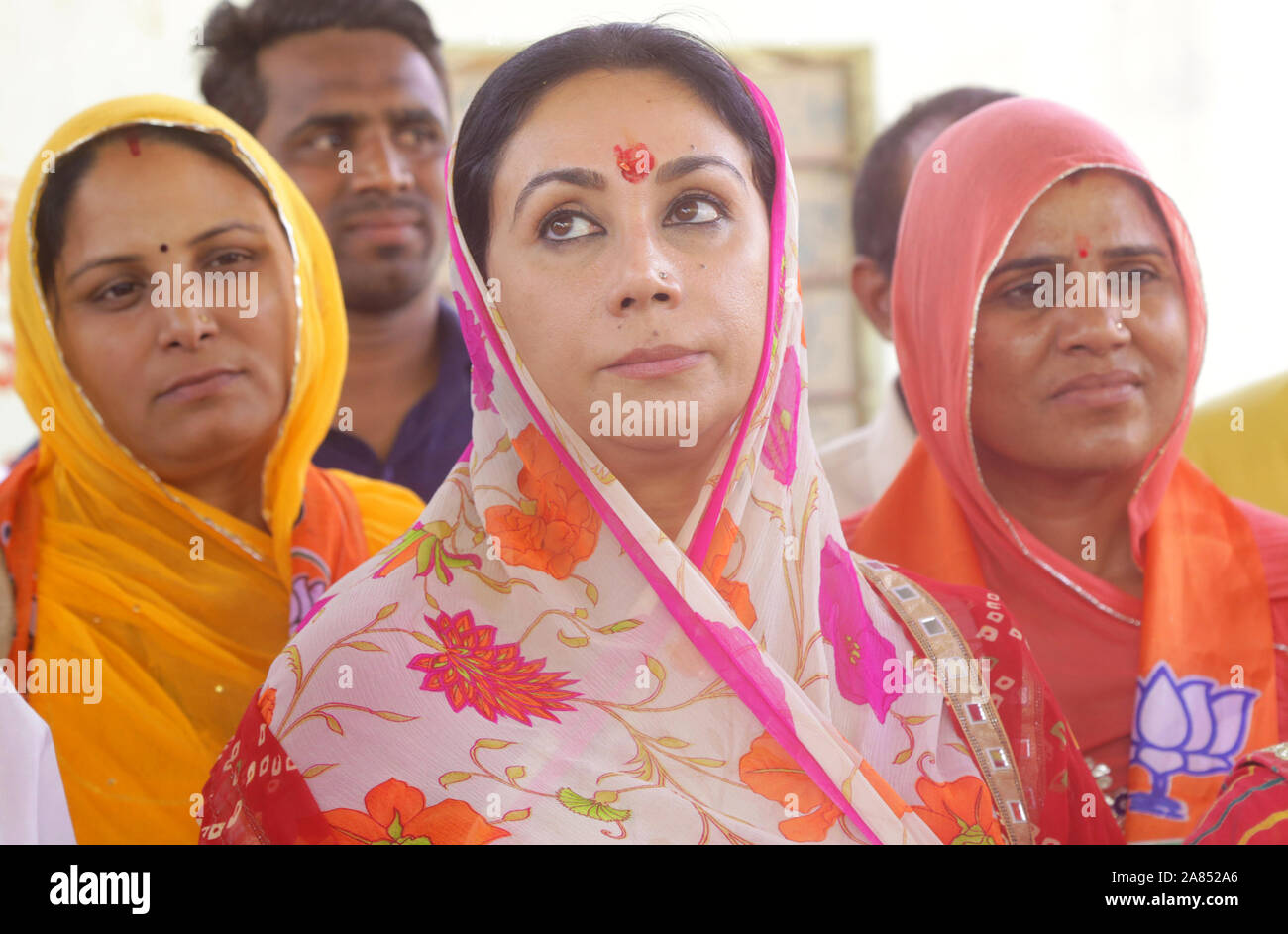 Member of Parliament and Jaipur Princess Diya Kumari during a visit to ...