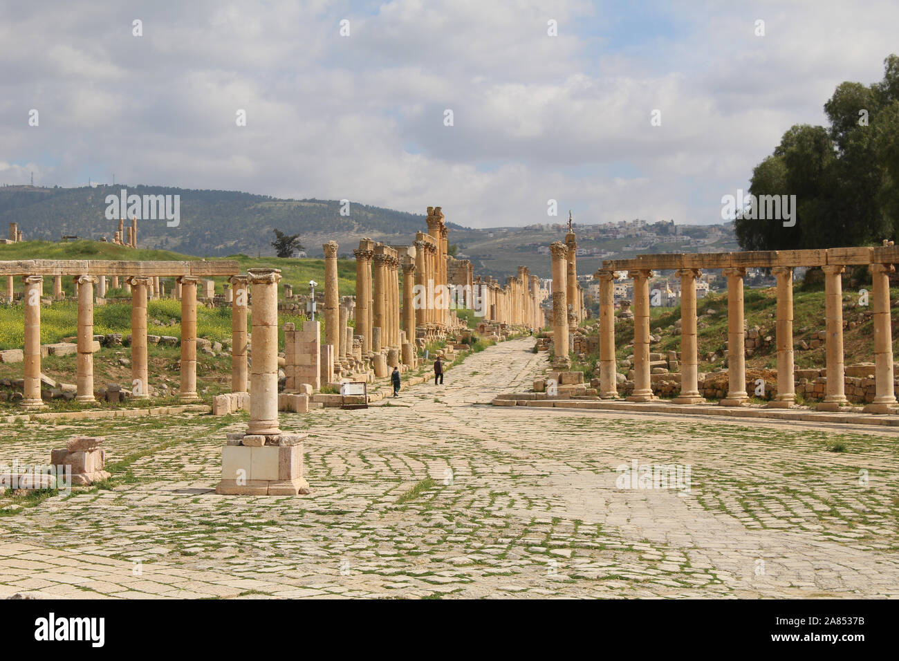 General view of Jerash in Jordan. A lone attacker has stabbed eight ...