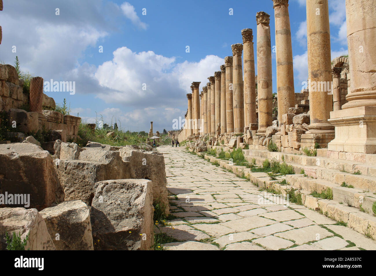 General view of Jerash in Jordan. A lone attacker has stabbed eight ...