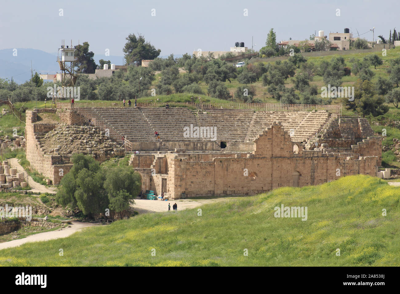 General view of Jerash in Jordan. A lone attacker has stabbed eight ...