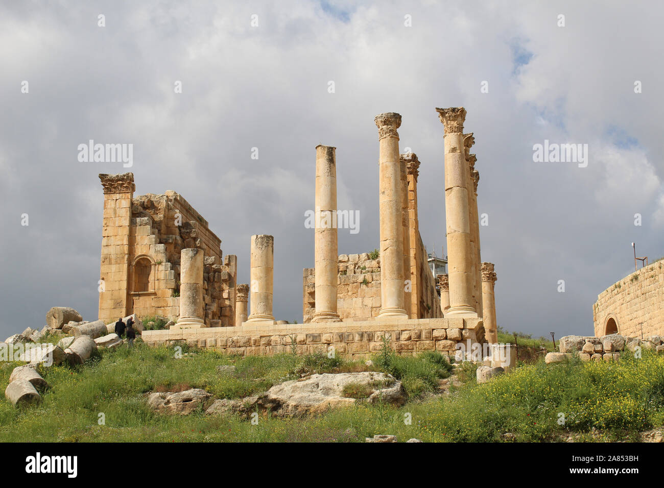 General view of Jerash in Jordan. A lone attacker has stabbed eight ...