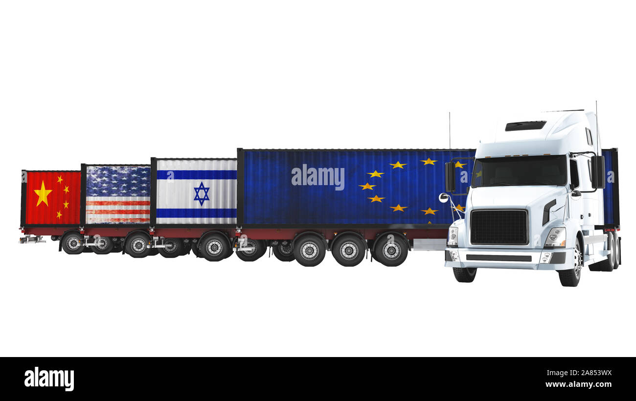 importing goods from Israel Europe China and America by dump truck with ...