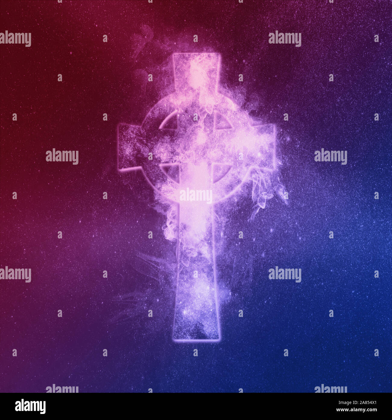 Inverted Cross Galaxy Wallpaper