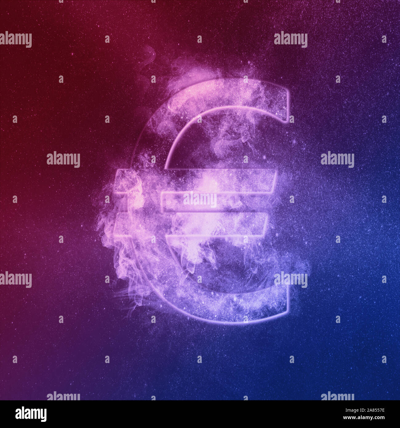 Euro sign Red Blue, Euro Symbol. Monetary currency symbol. Abstract ...