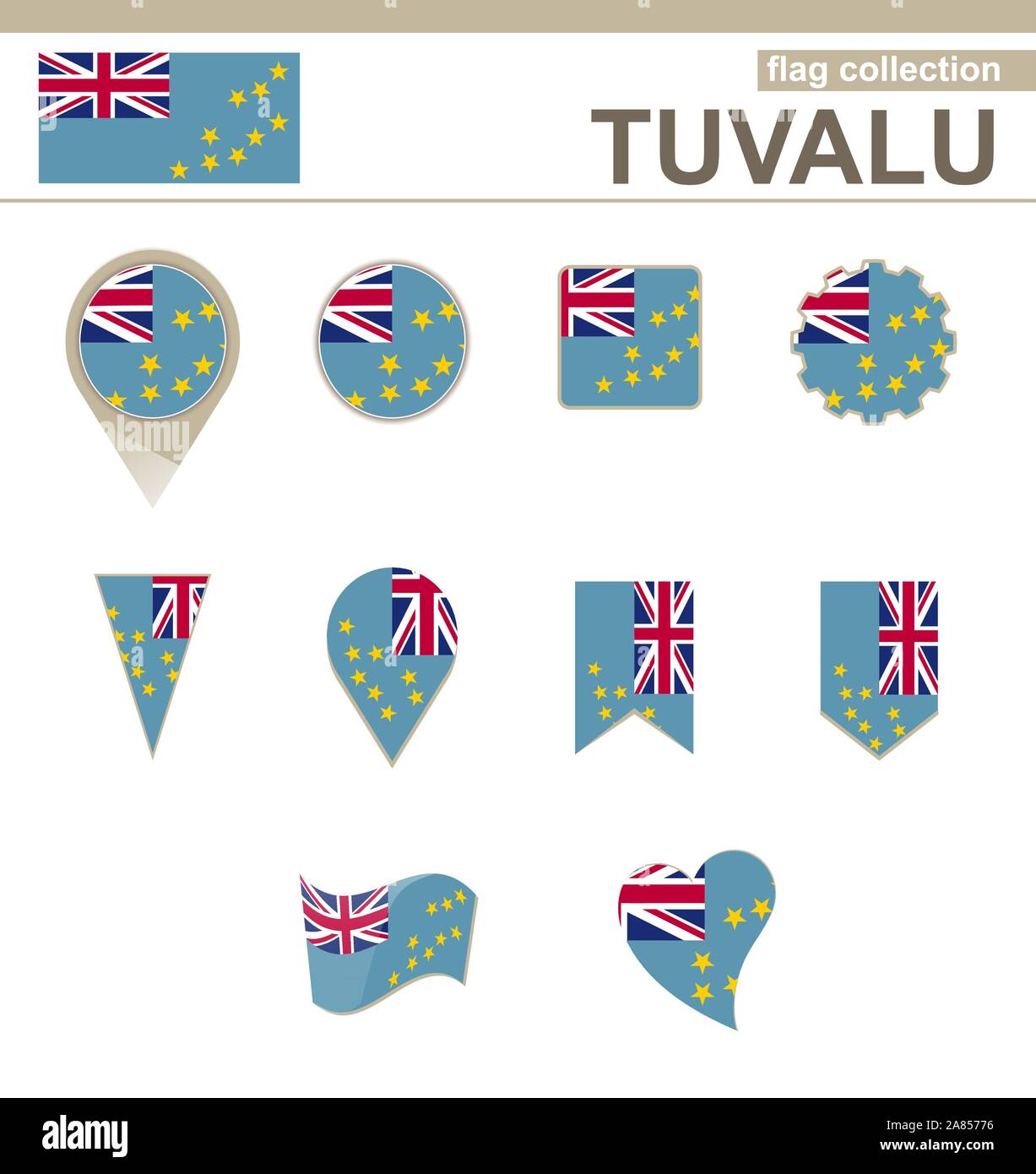 Tuvalu coat of arms Stock Vector Images - Alamy