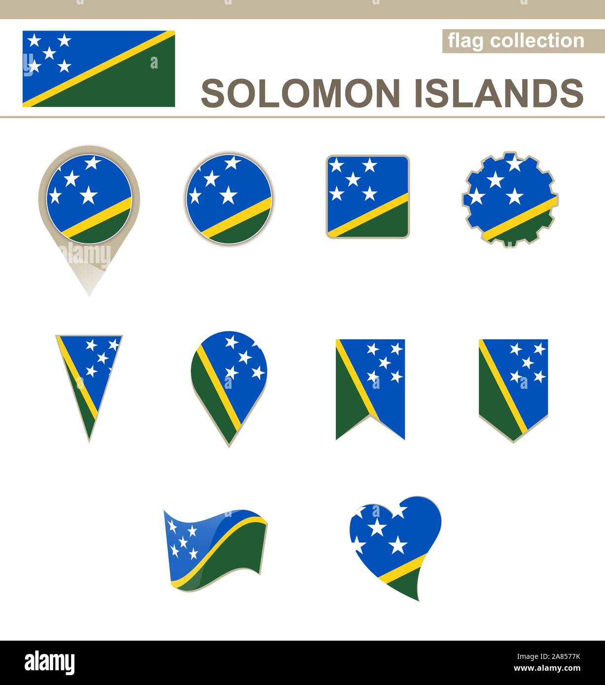 Australia and solomon islands map hi-res stock photography and images ...