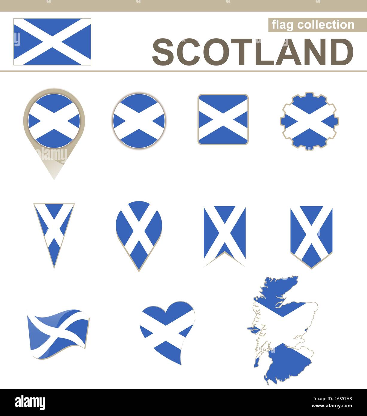 Scotland map scottish national flag Stock Vector Images - Alamy