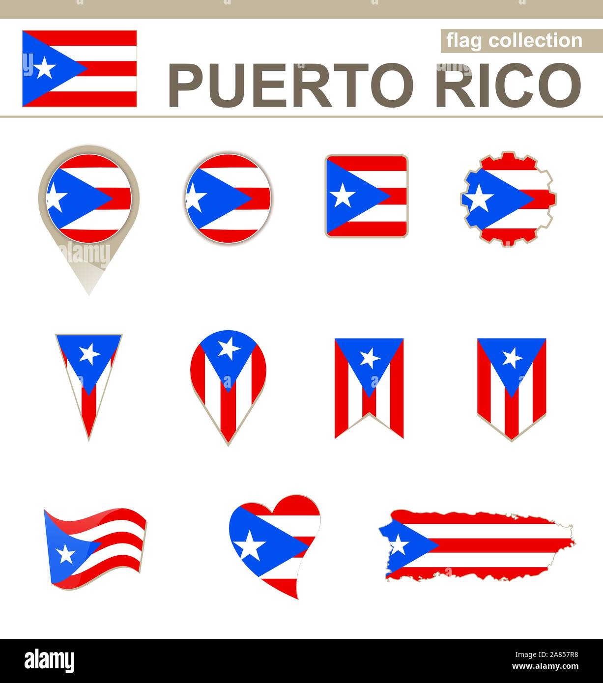 Puerto rico star Stock Vector Images - Alamy