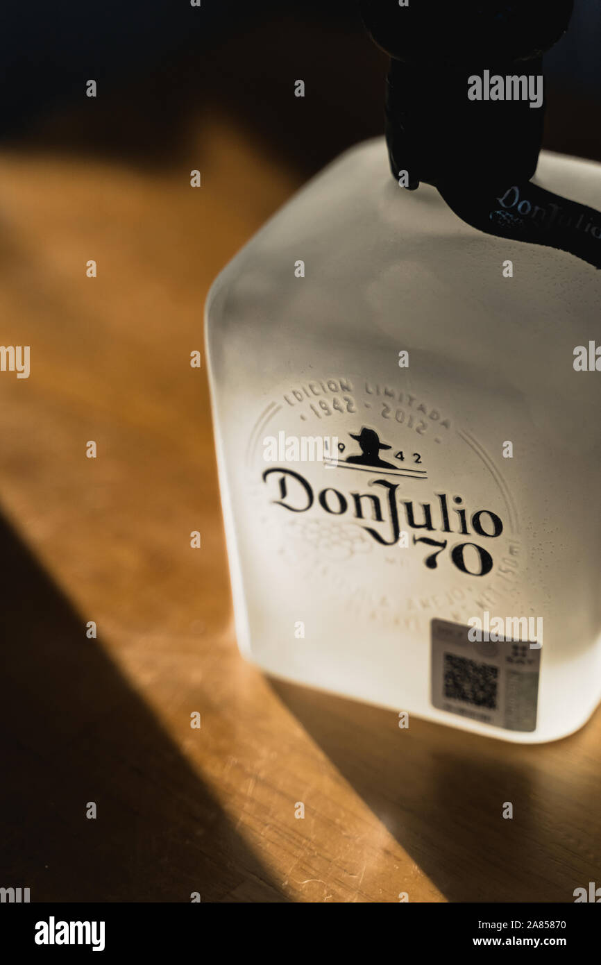Don Julio 70 Tequila alcoholic drink Stock Photo - Alamy