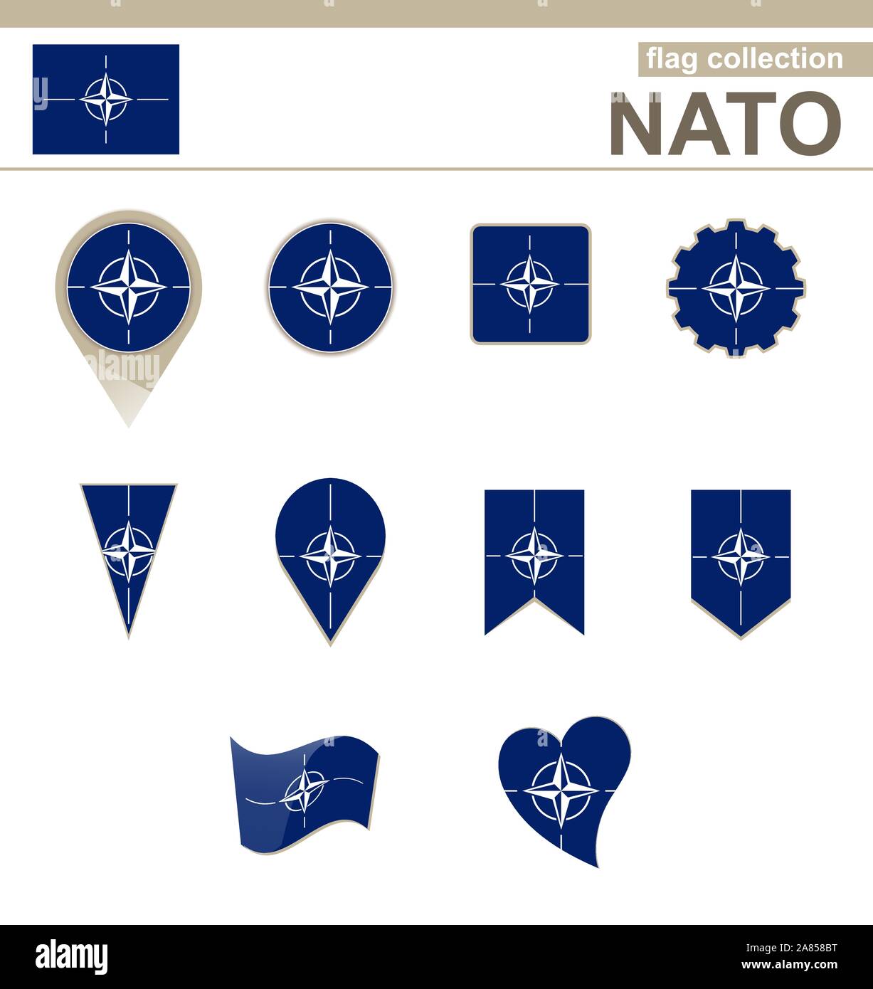 Blue nato button Stock Vector Images - Alamy