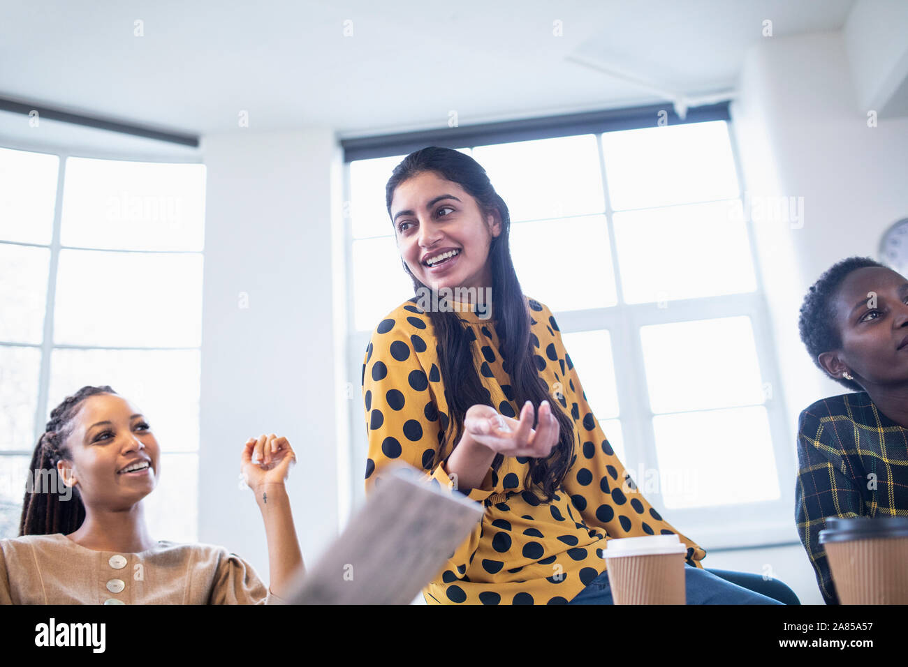 Confident businesswoman low angle hi-res stock photography and images ...