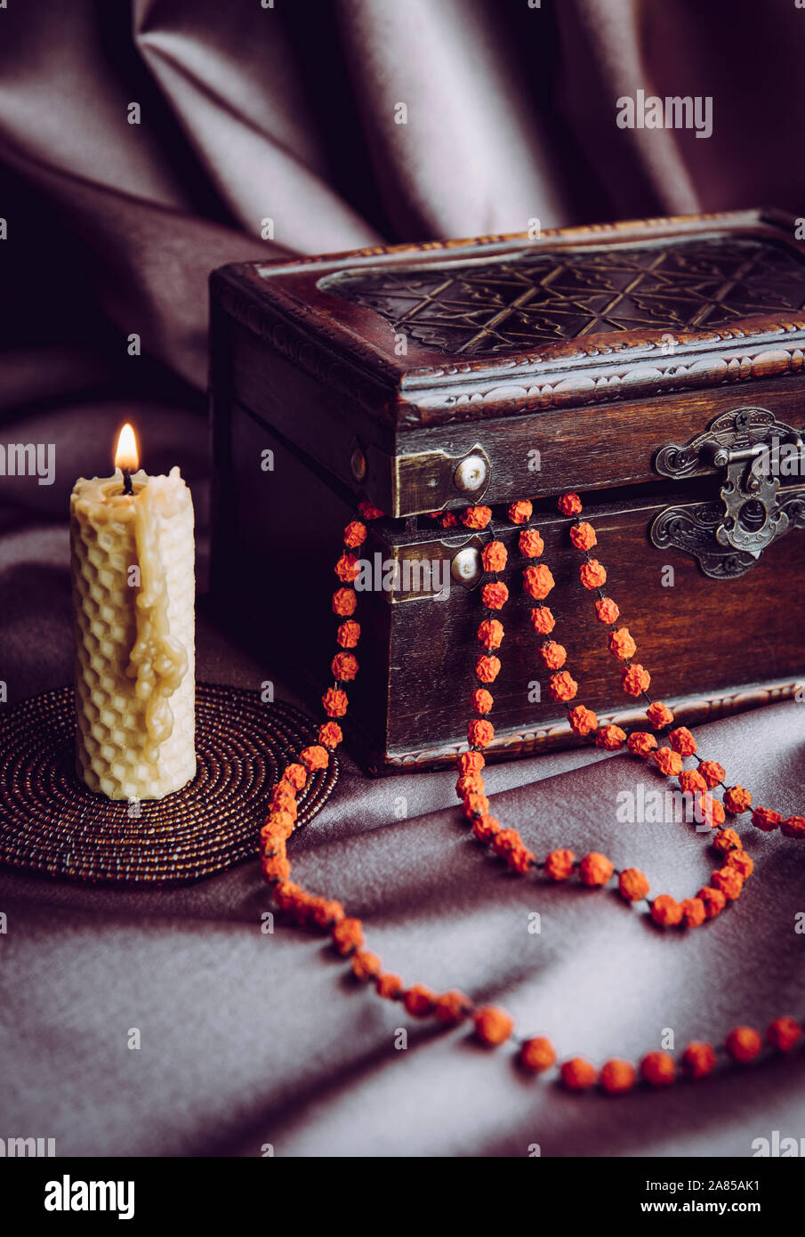 Candle burning talisman hi-res stock photography and images - Alamy
