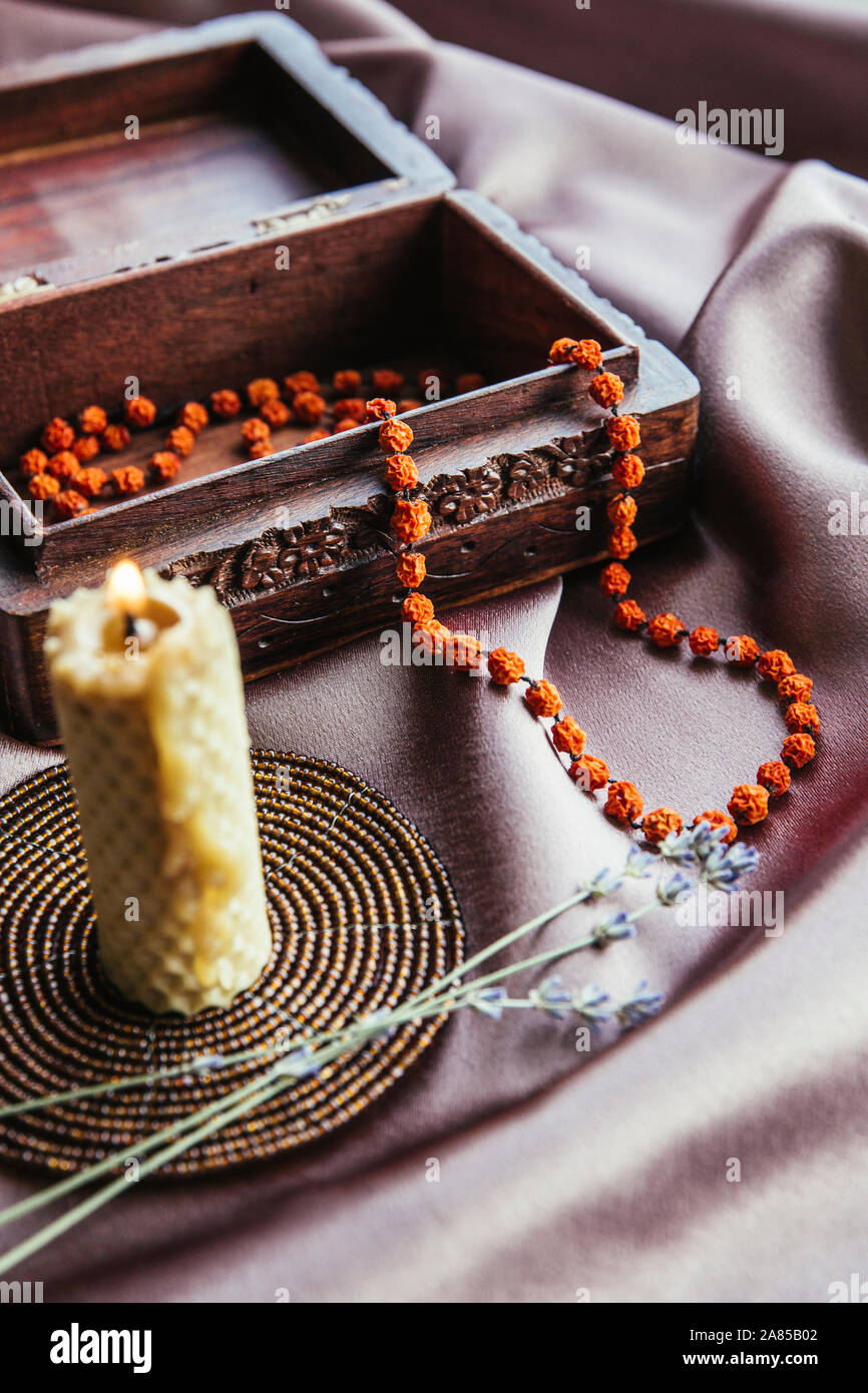 Necklace made of dried rowan berries, folklore protection spell charm ...