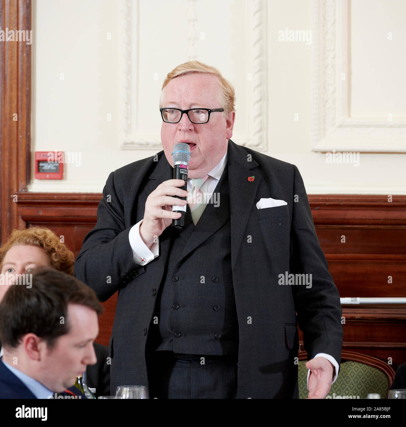 Simon Heffer at The Oldie Literary Lunch 05/11/19 Stock Photo - Alamy