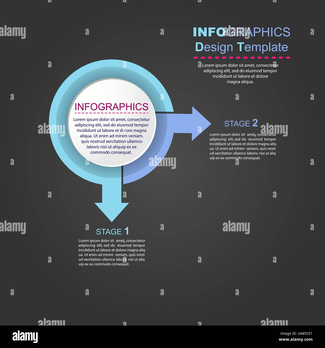Infographics for visual design of business projects, business trainings ...