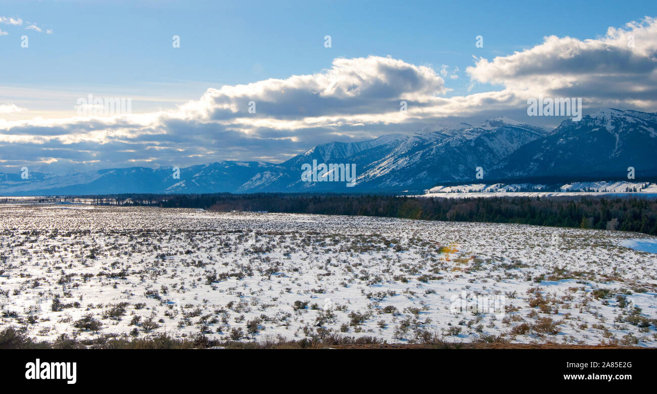 Jackson Hole valley Stock Photo - Alamy