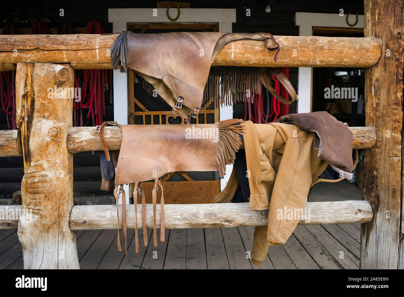 Leather chaps hi-res stock photography and images - Alamy