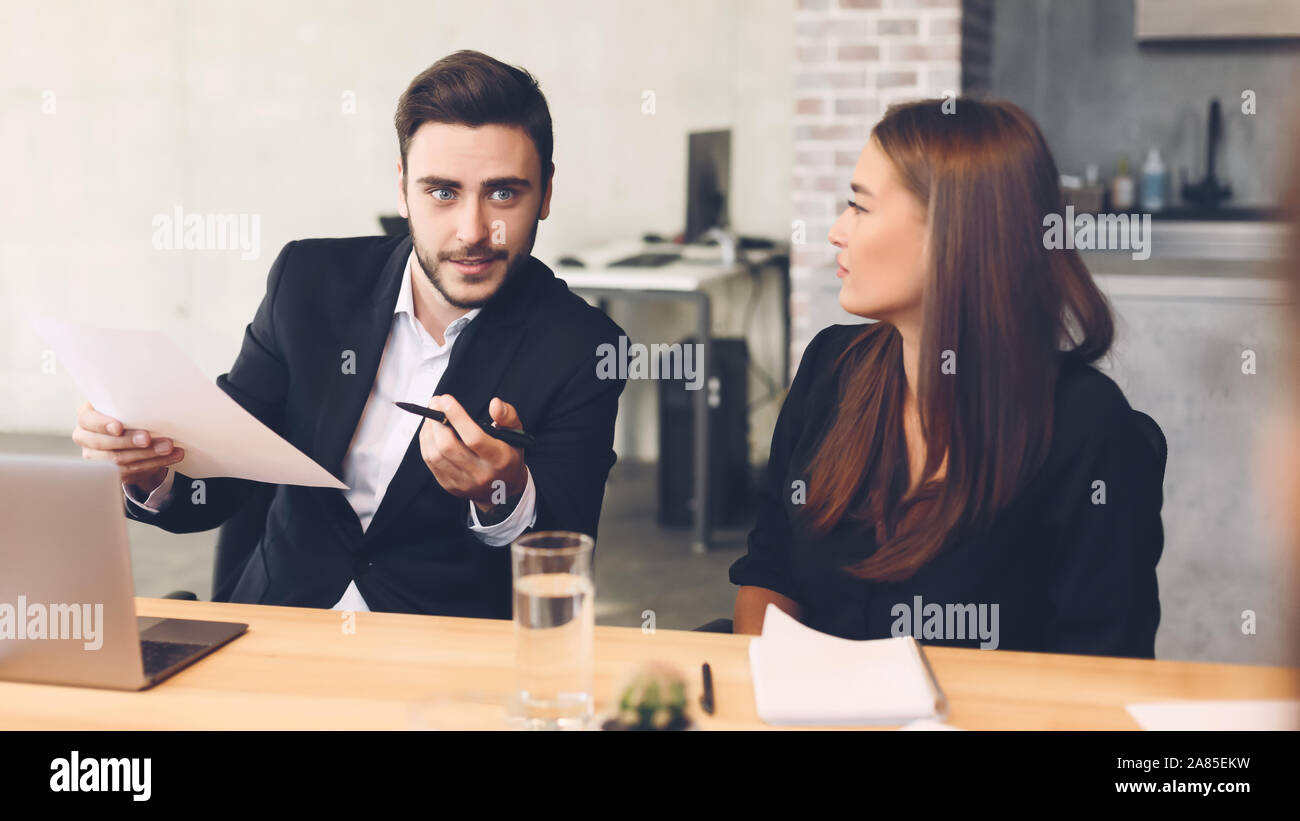 Professional man discussing business matters hi-res stock photography ...